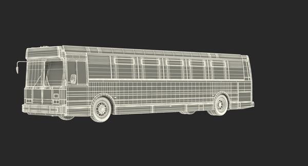 3d model flxible metro d bus