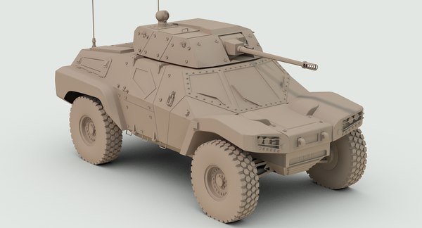 panhard crab scout car 3d 3ds