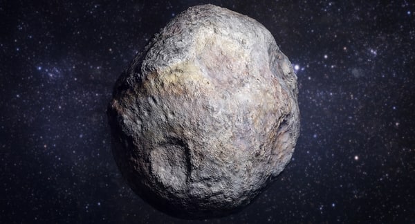 3d psyche asteroid metallic s model