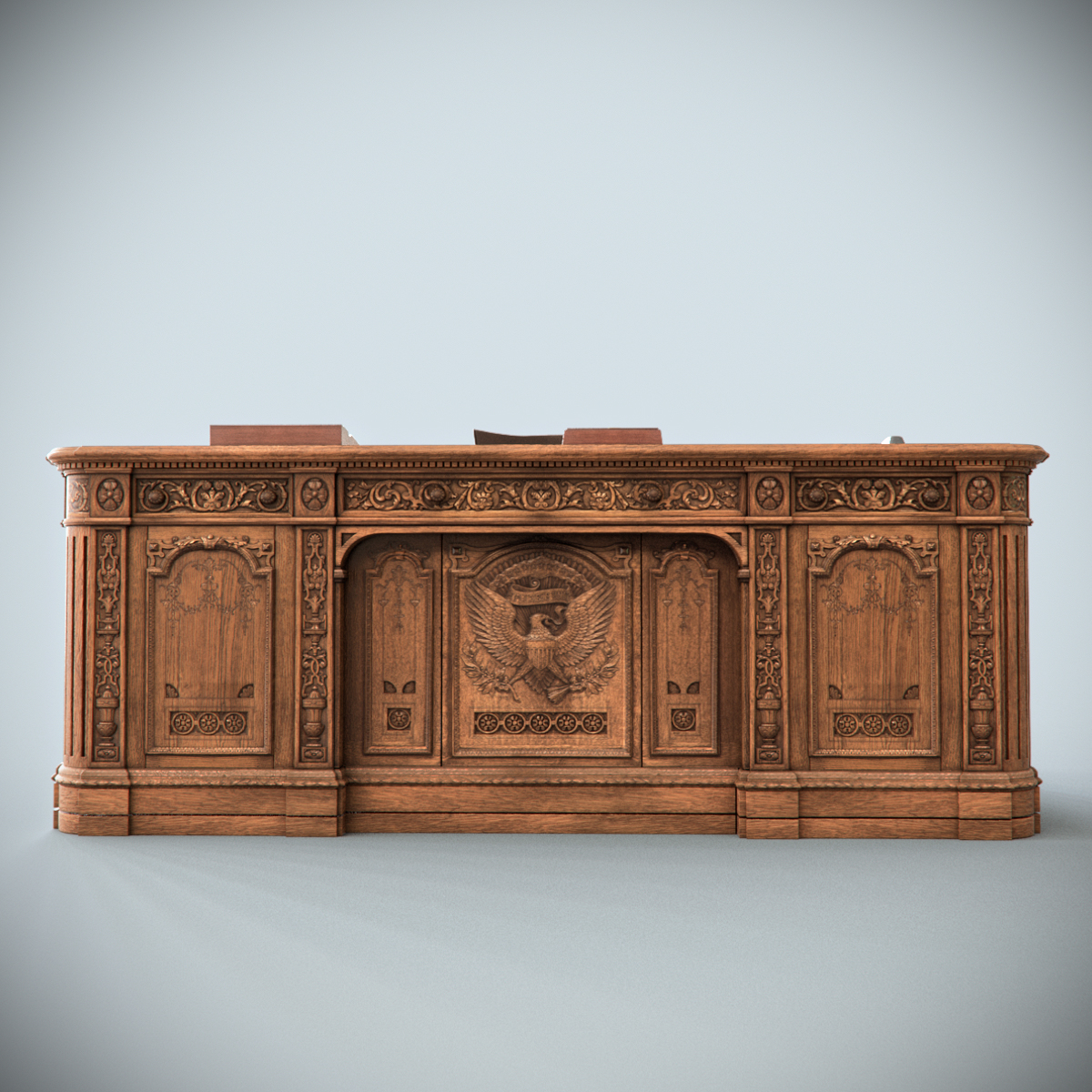 oval office president table chair 3d max