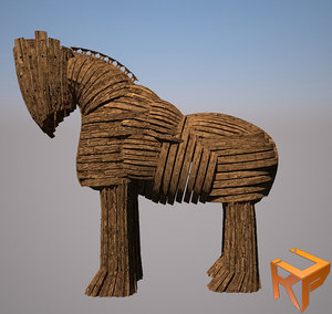 trojan horse 3d model