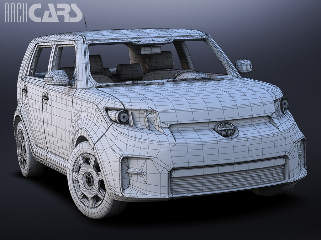 scion xb 3d fbx