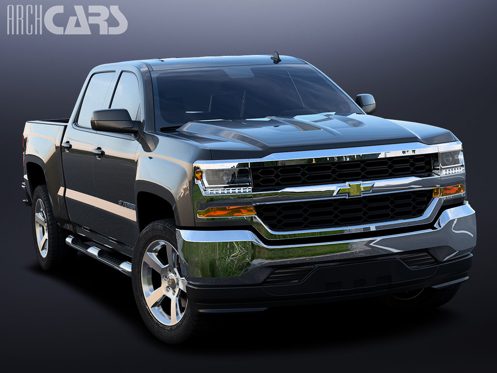 3d model chevrolet silverado sd