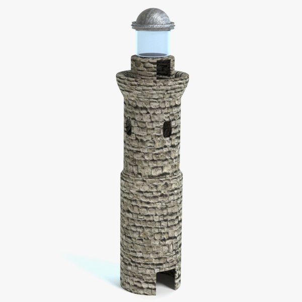 ancient lighthouse 3d fbx