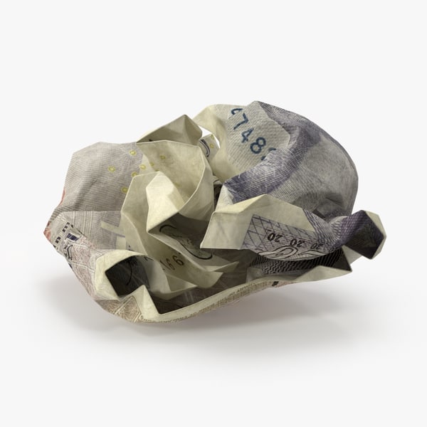 20 pound note crumpled max