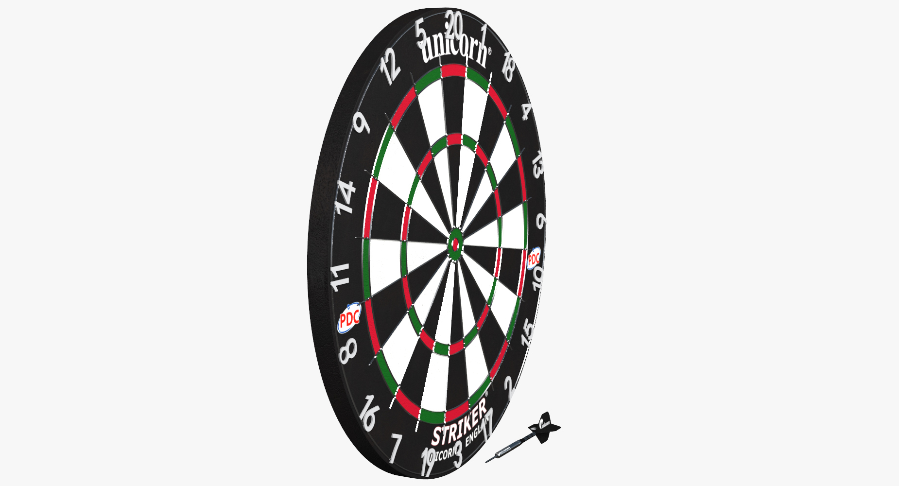 3d dartboard dart model