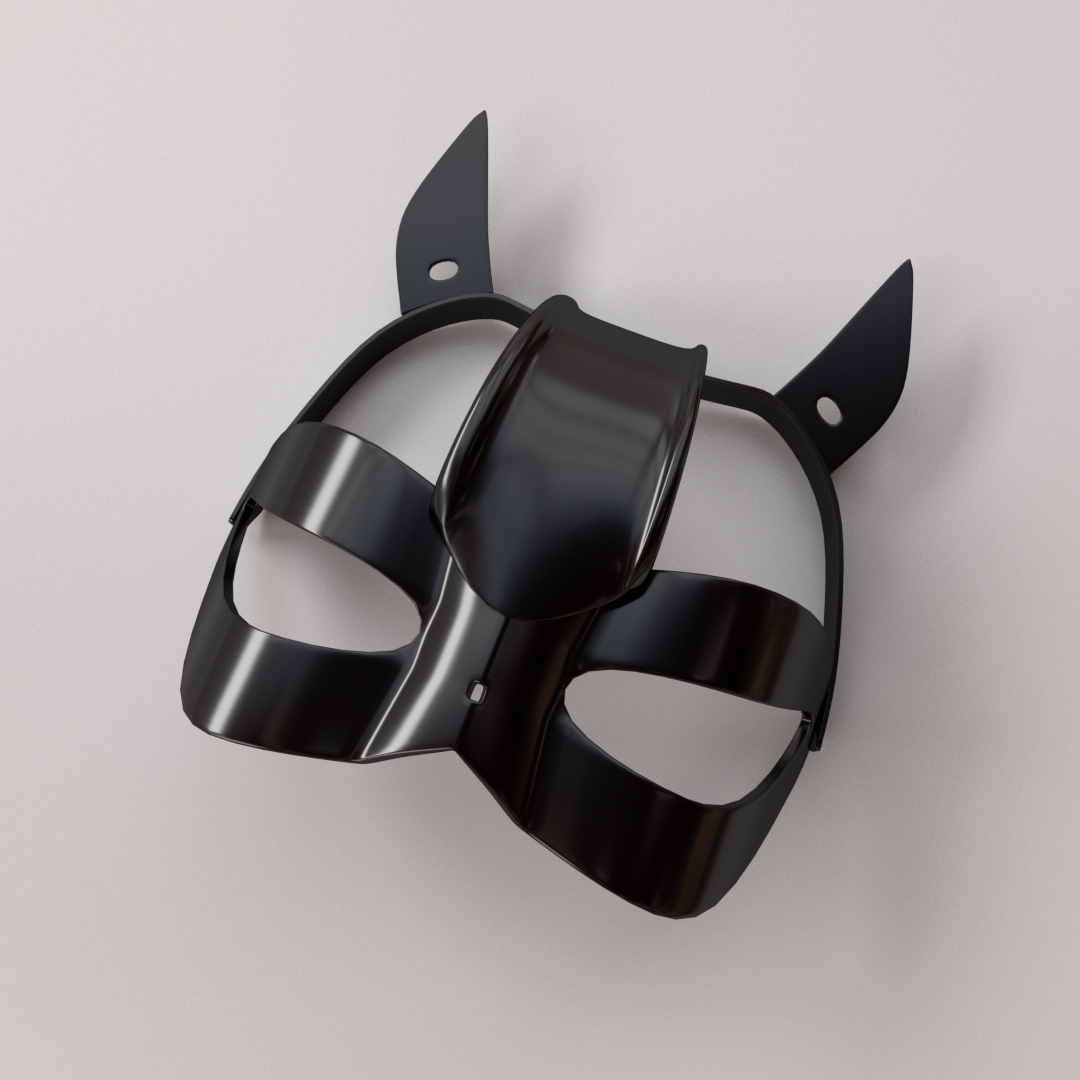 cat mask 3d model