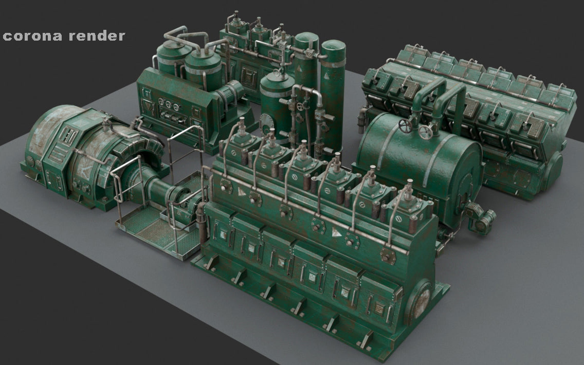 engine room 3d model