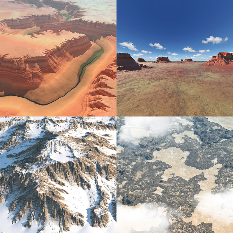 landscapes arizona realistic 3d model