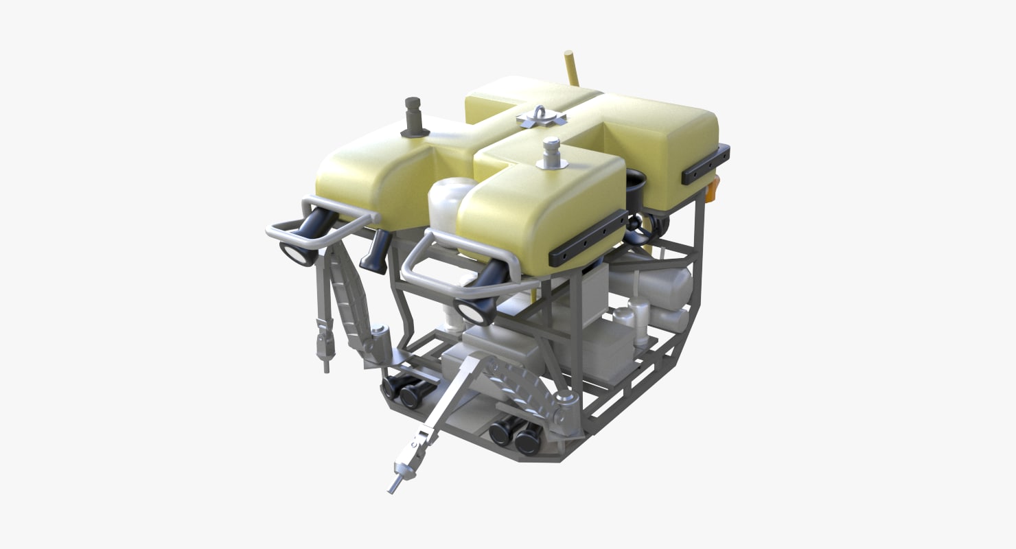 remotely rov subsea 3d model