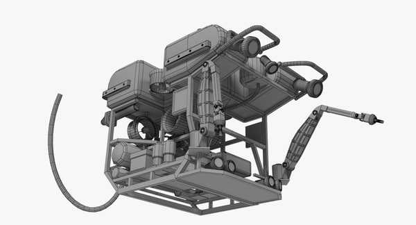remotely rov subsea 3d model
