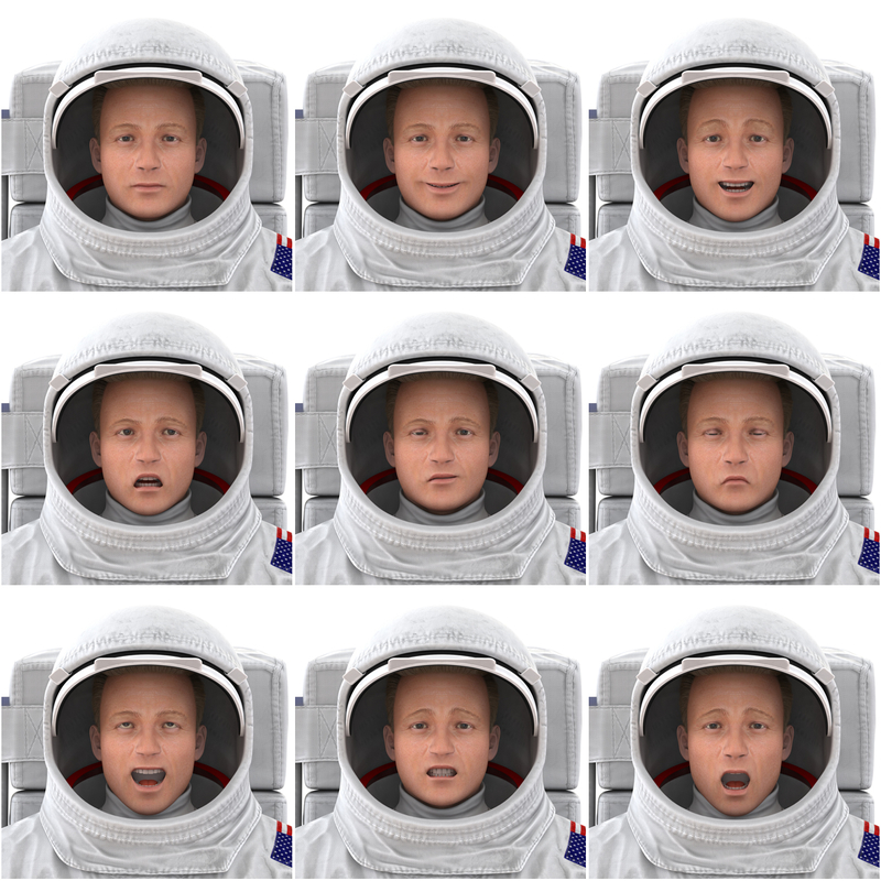 astronauts 4 nasa spacesuit 3d max