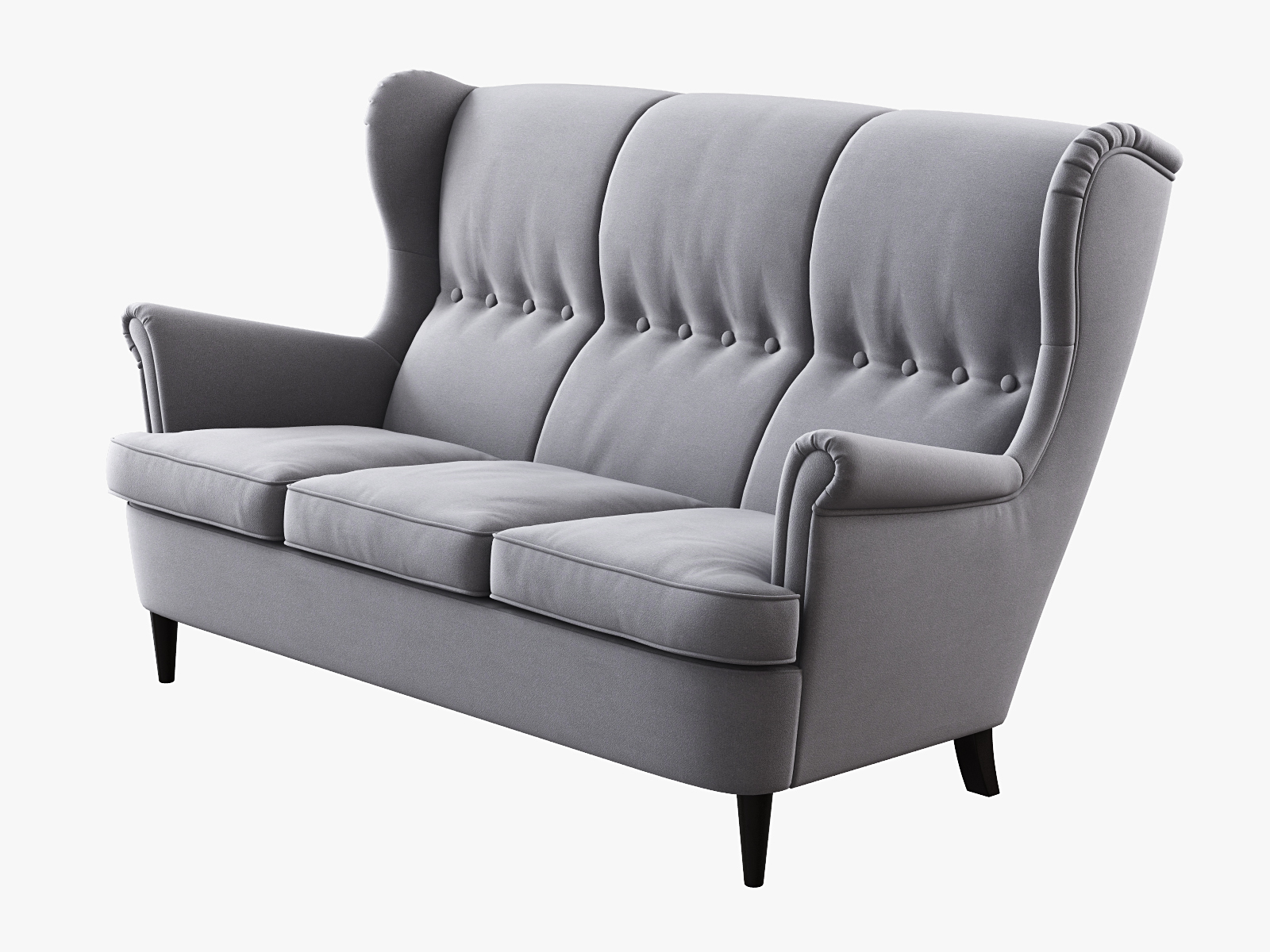 3d max ikea strandmon three-seat sofa