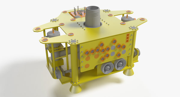 christmas tree shxt subsea 3d model