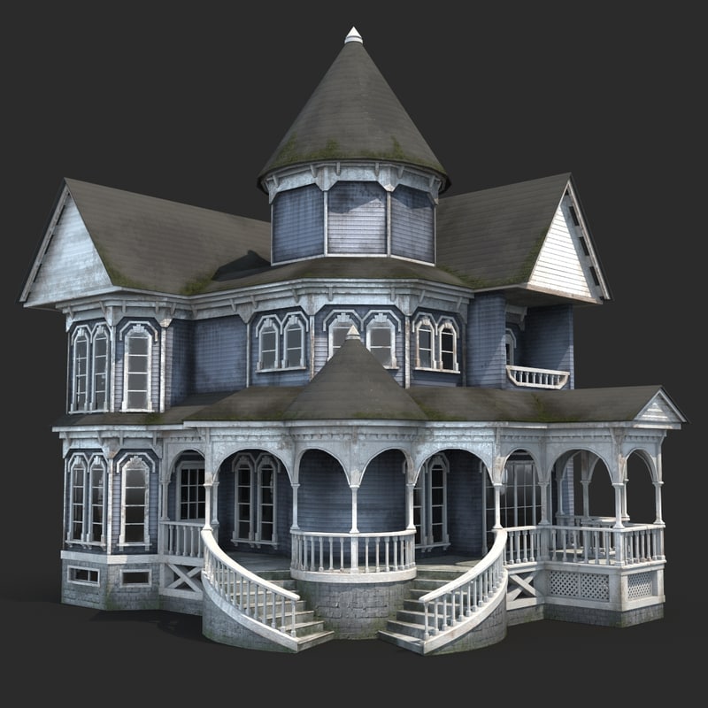old abandoned house 3d model