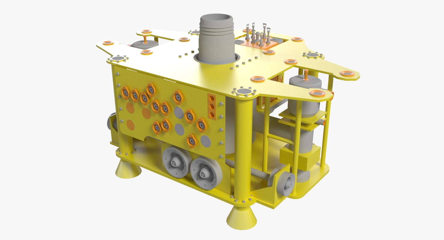 christmas tree shxt subsea 3d model