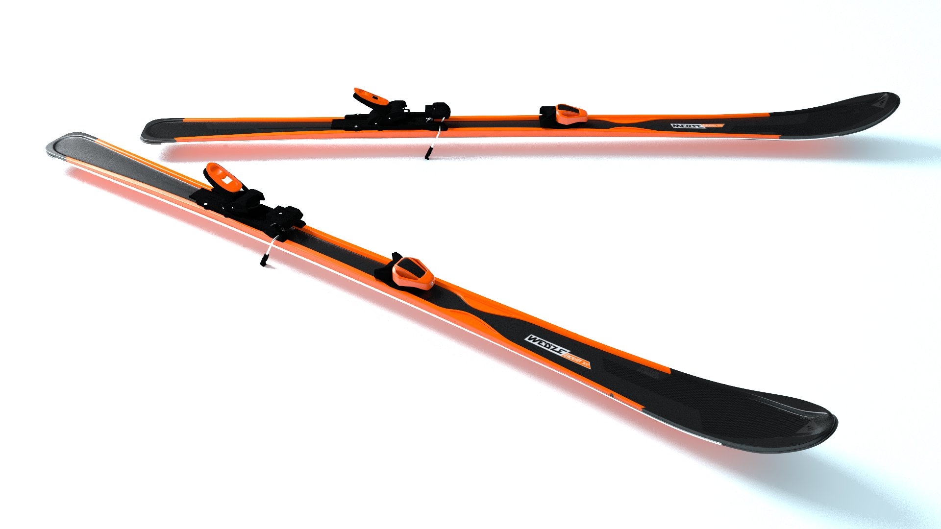 3d model skis hd