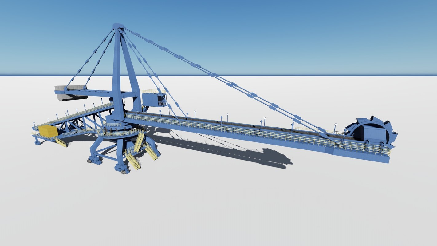 3d model stacker reclaimer