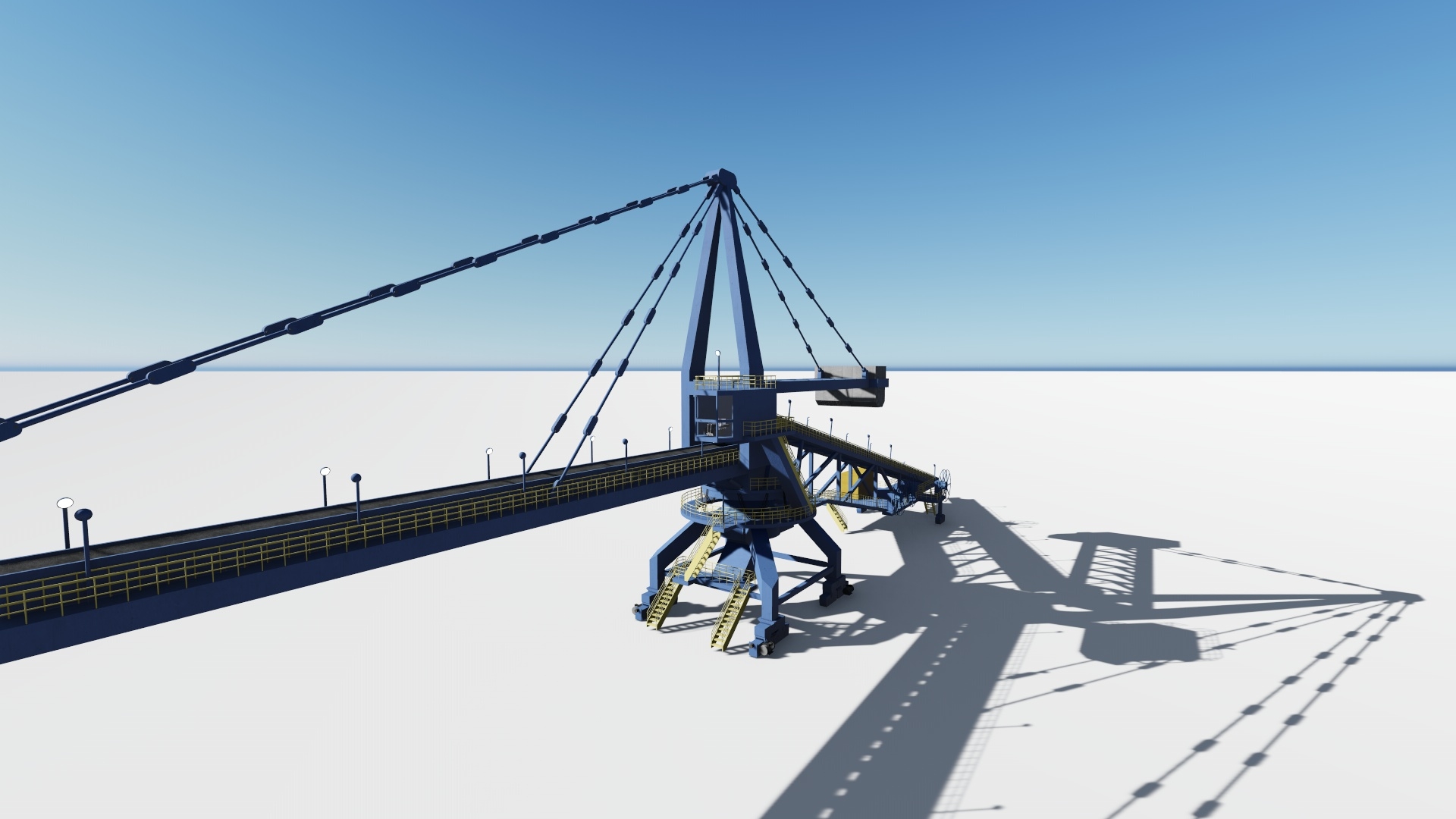 3d model stacker reclaimer