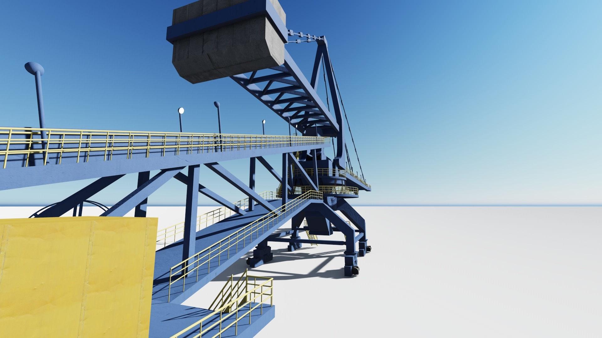 3d model stacker reclaimer