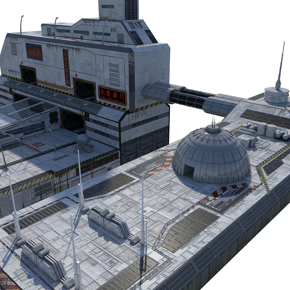 max block sci-fi city