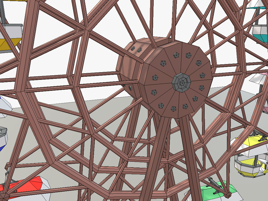 3d model of ferris wheel