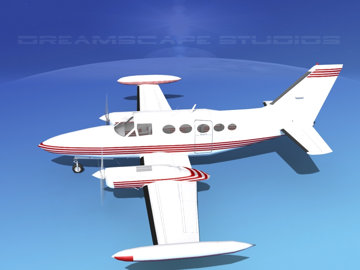 3d dxf cockpit cessna 414 chancellor