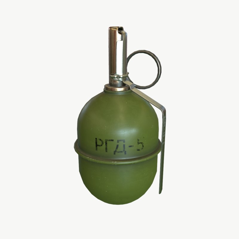 3d pbr rgd-5 grenade