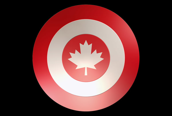 modelo 3d Capitán Canadá Shield - TurboSquid 1115458