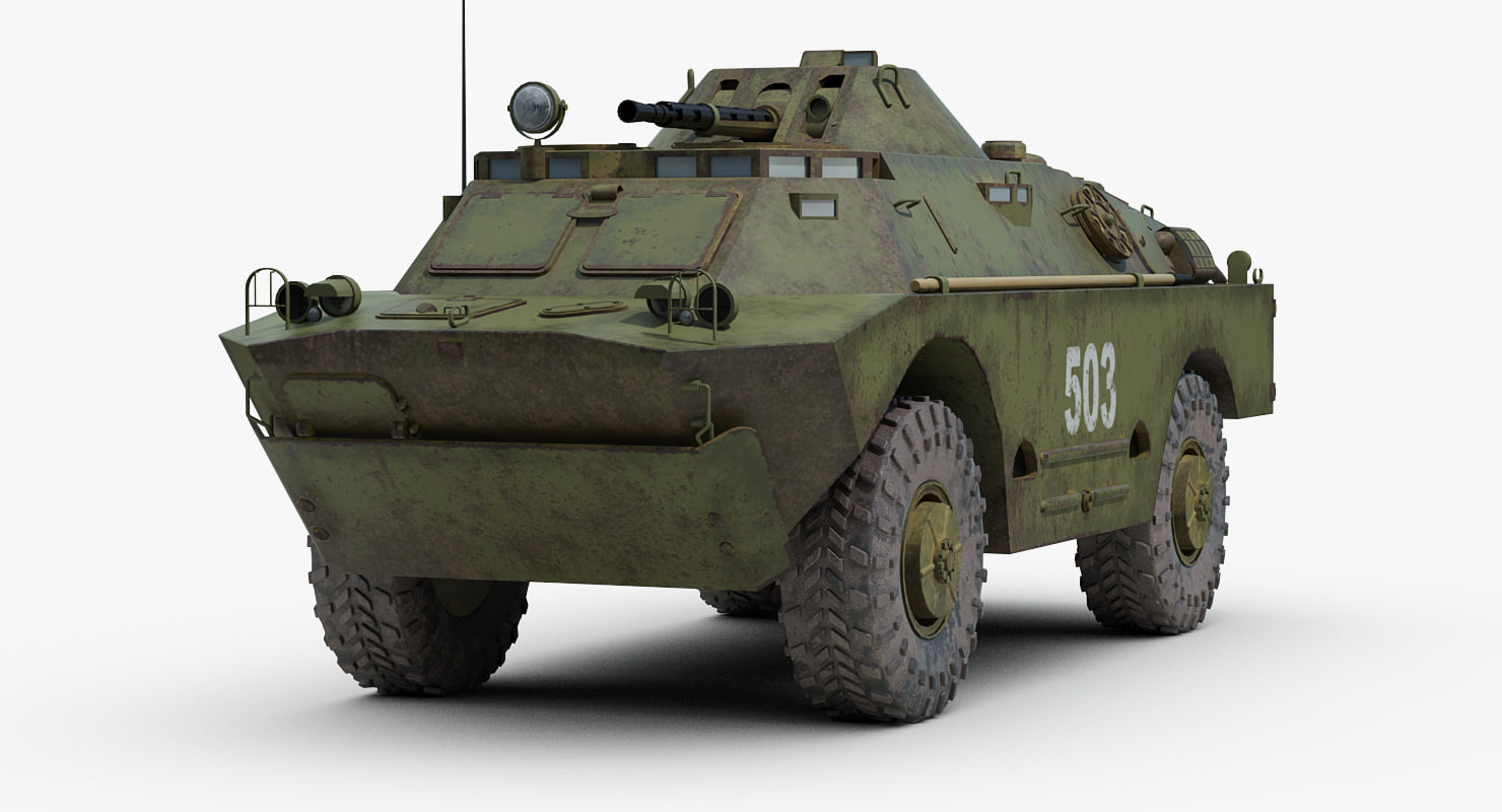 soviet brdm 2 3d model