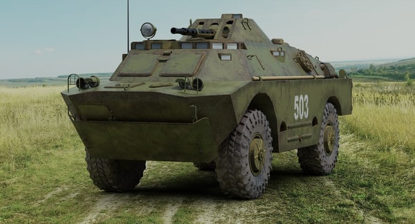 soviet brdm 2 3d model