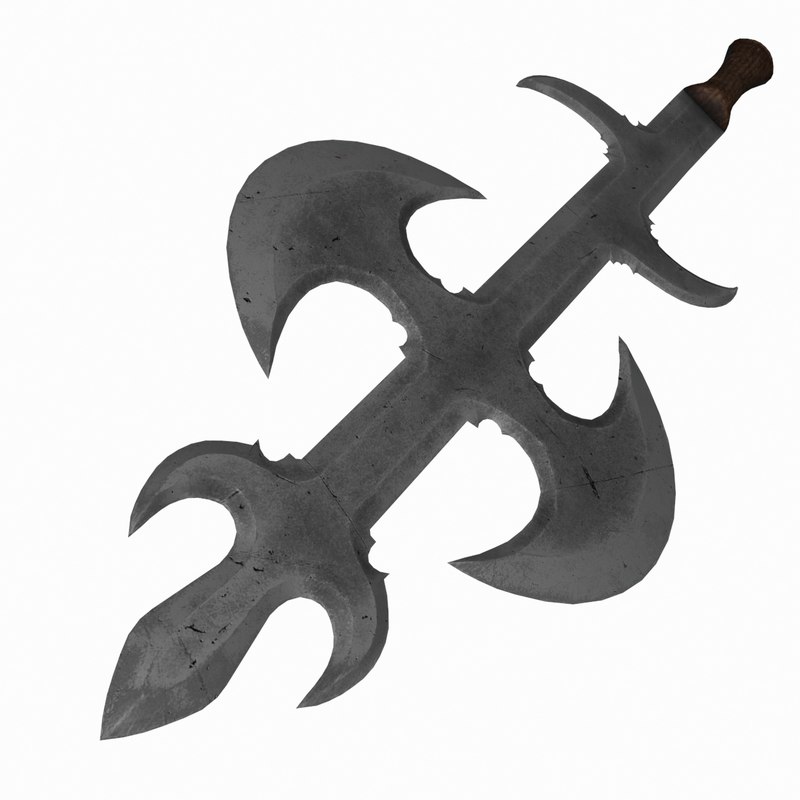 african throwing blade 3ds