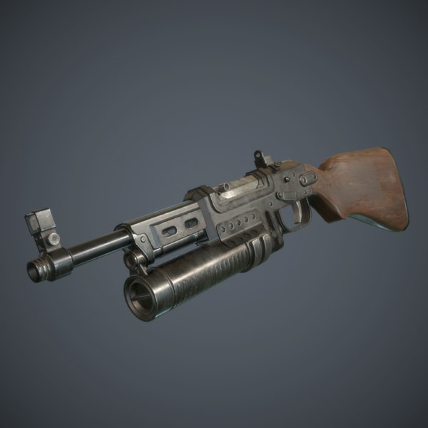 Stechkin TKB-486 SMG3Dモデル - TurboSquid 1031015