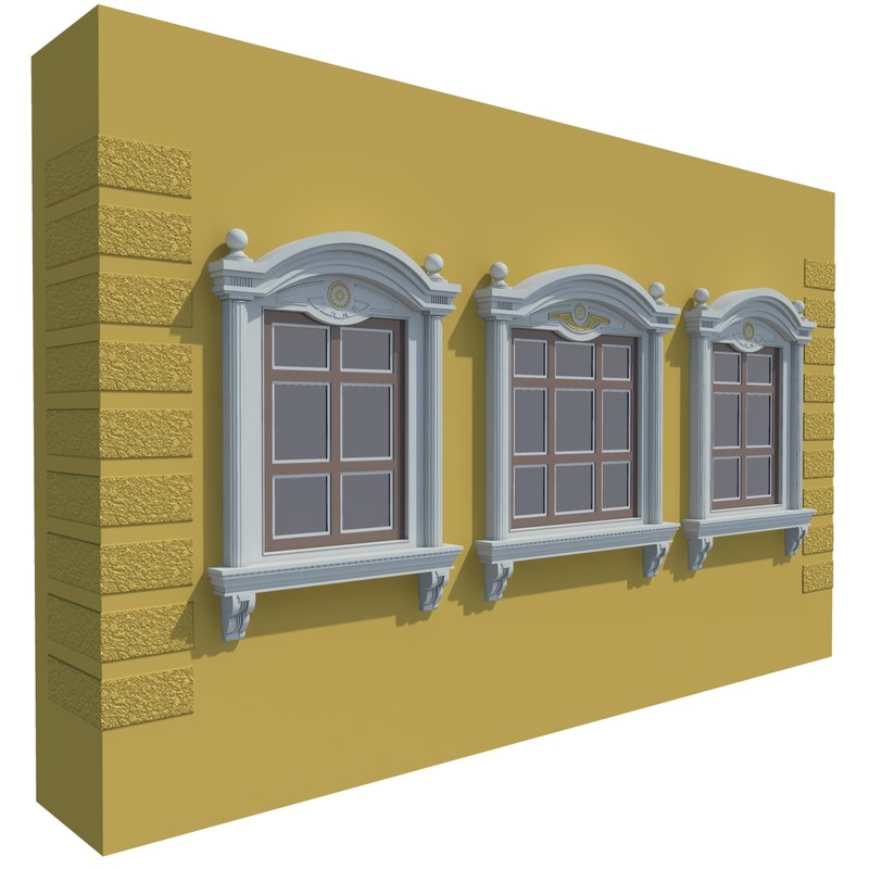 window classical 3d 3ds