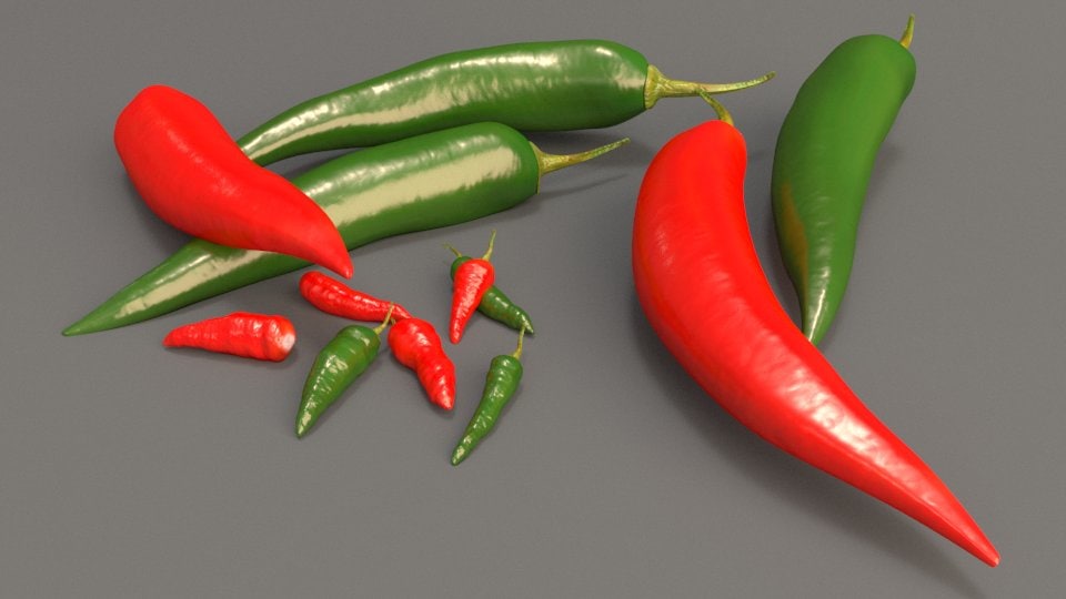 Chili Pepper 3D Models for Download | TurboSquid