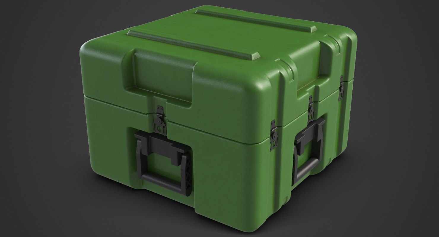 3d model of military case small