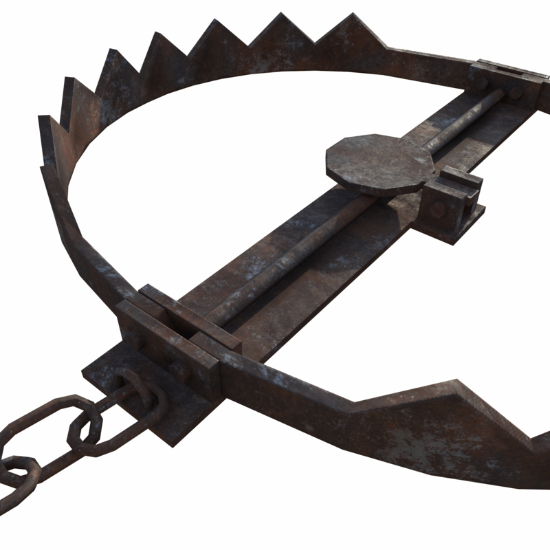 bear trap 3d model