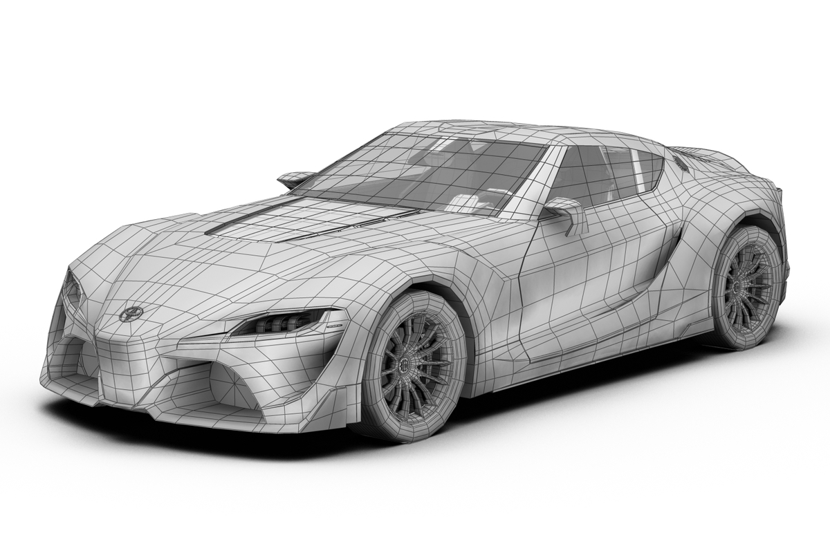 3d toyota 2017 supra model
