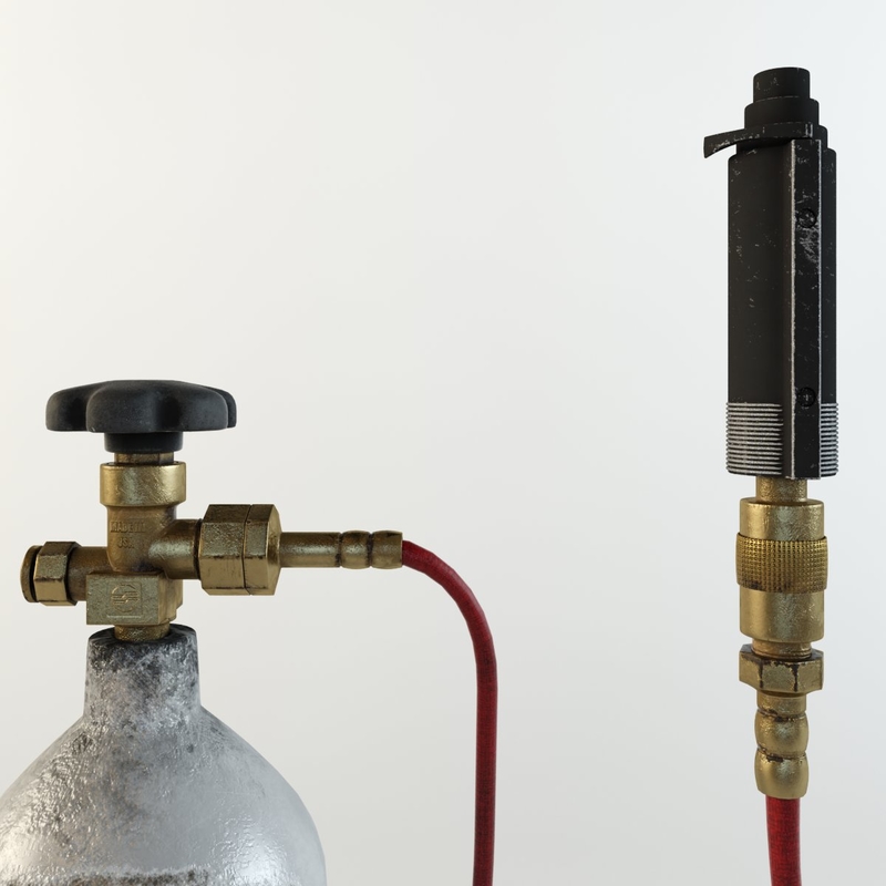 anton chigurh cattle gun 3d model