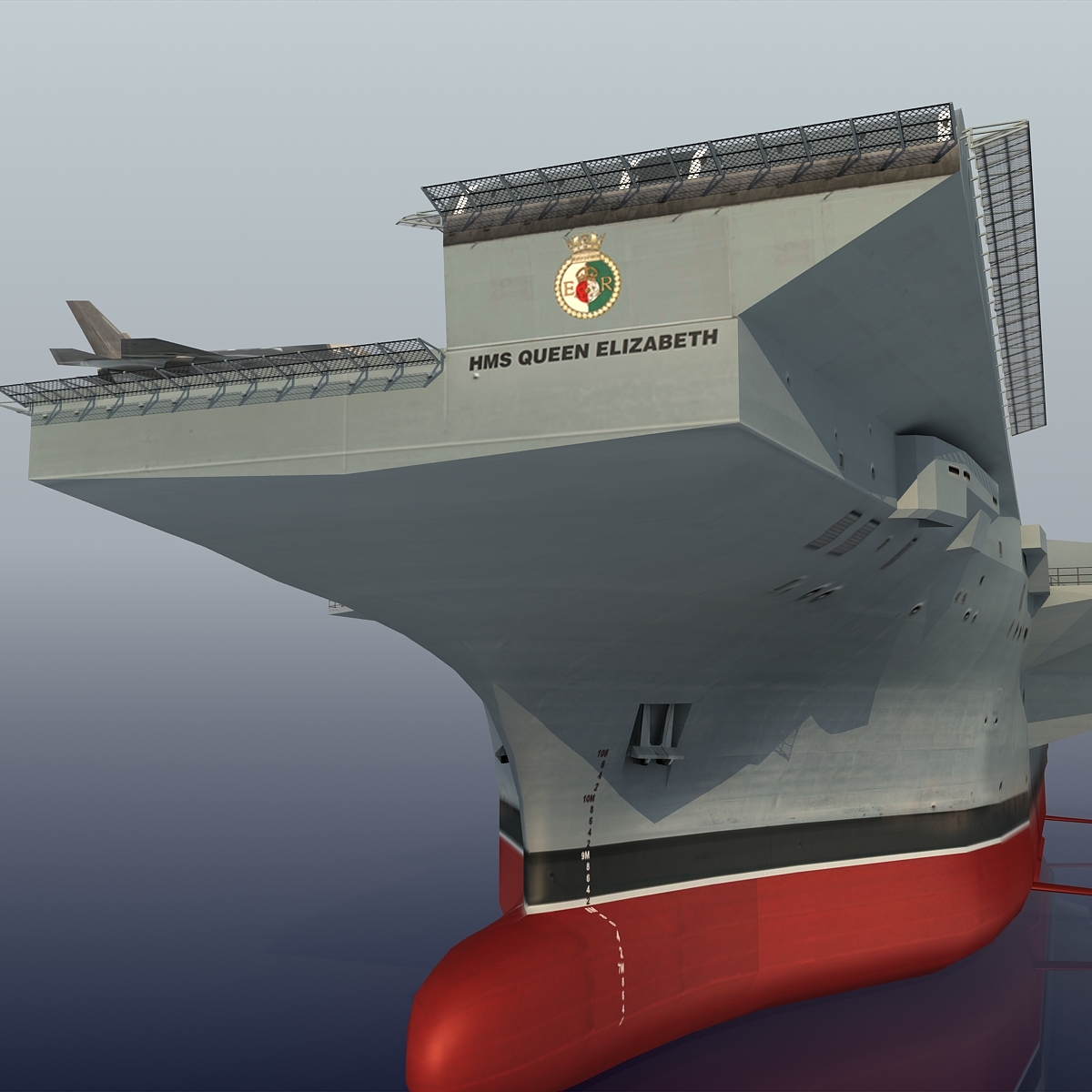 queen elizabeth r08 hms 3d 3ds