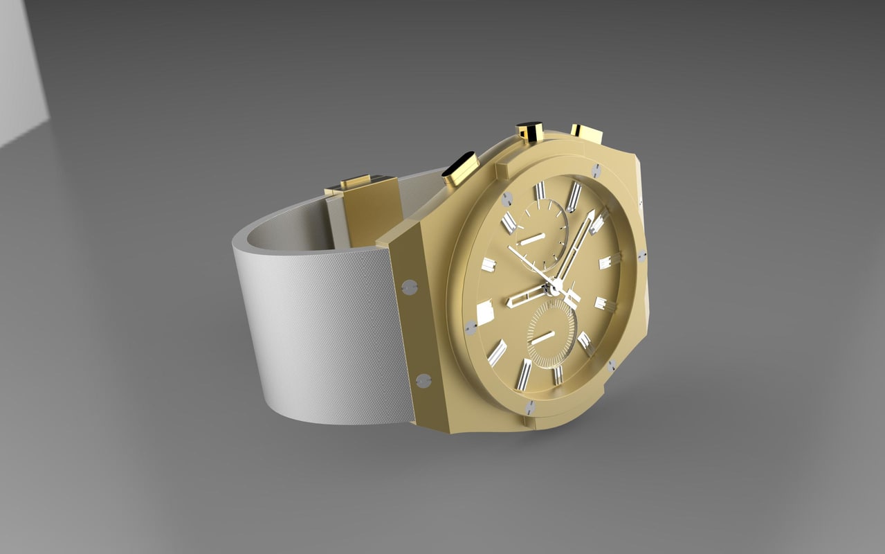 hublot watch 3d obj