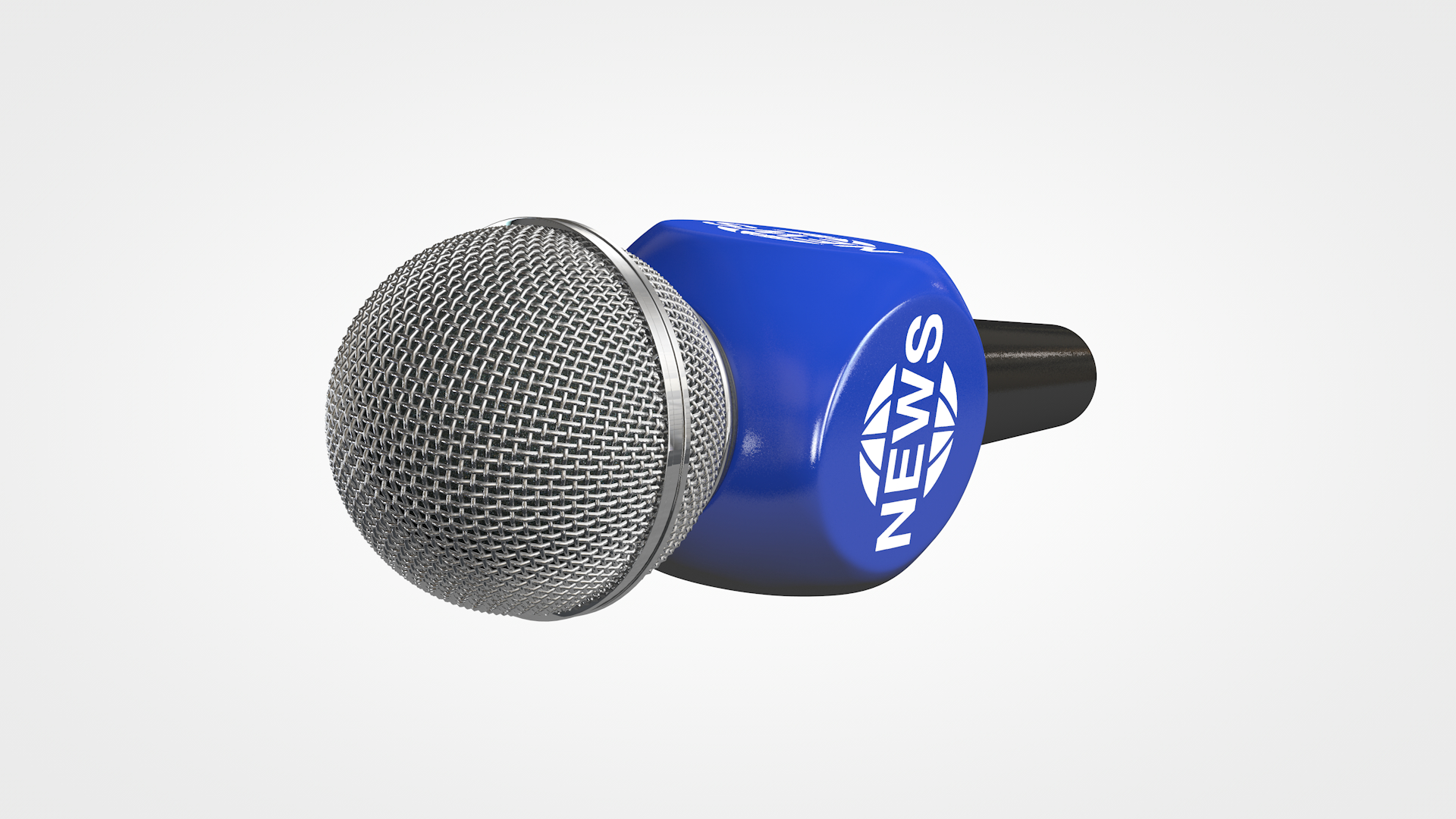 reporter microphone 3d model