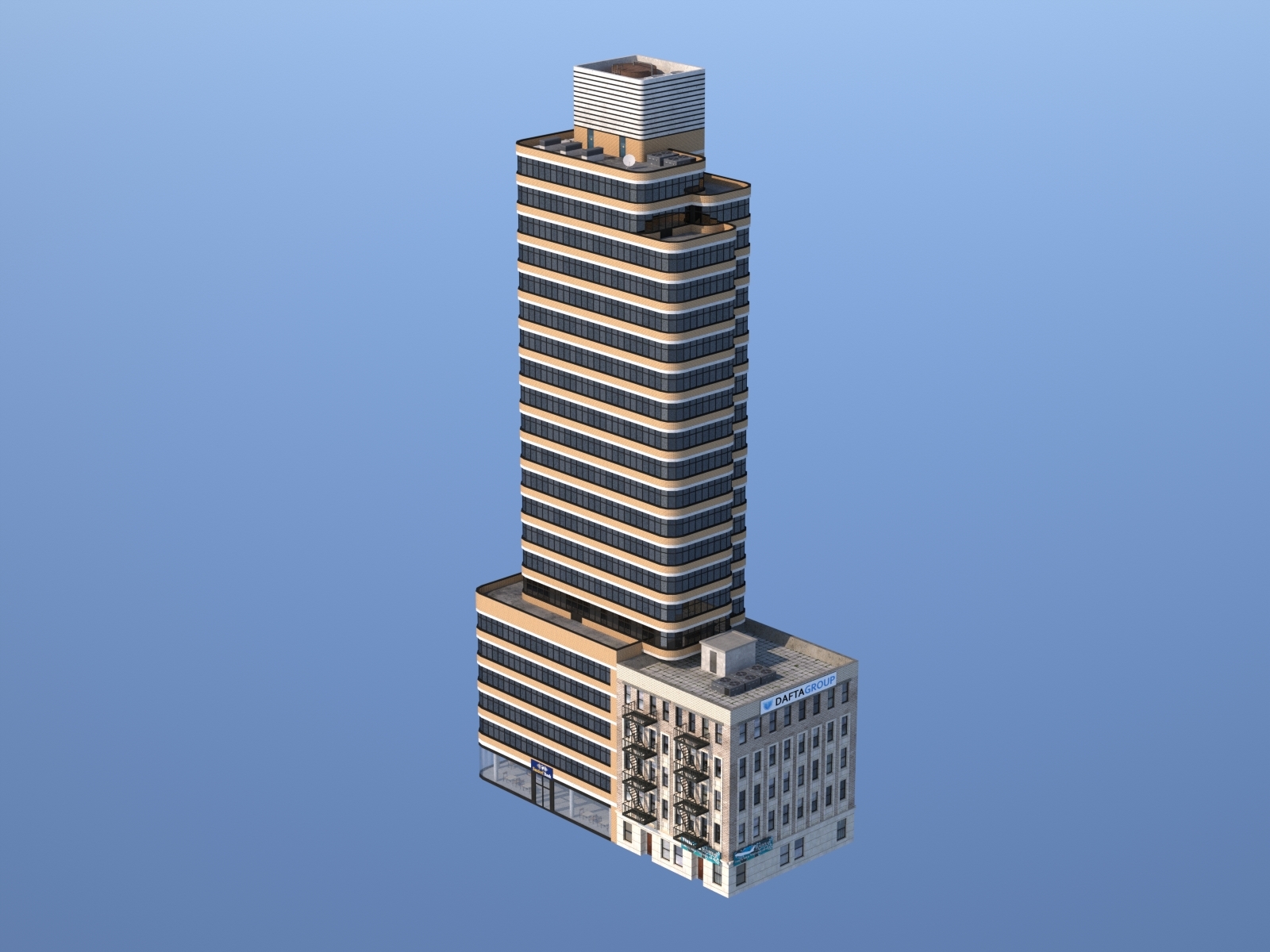 3d model residential buildings pack