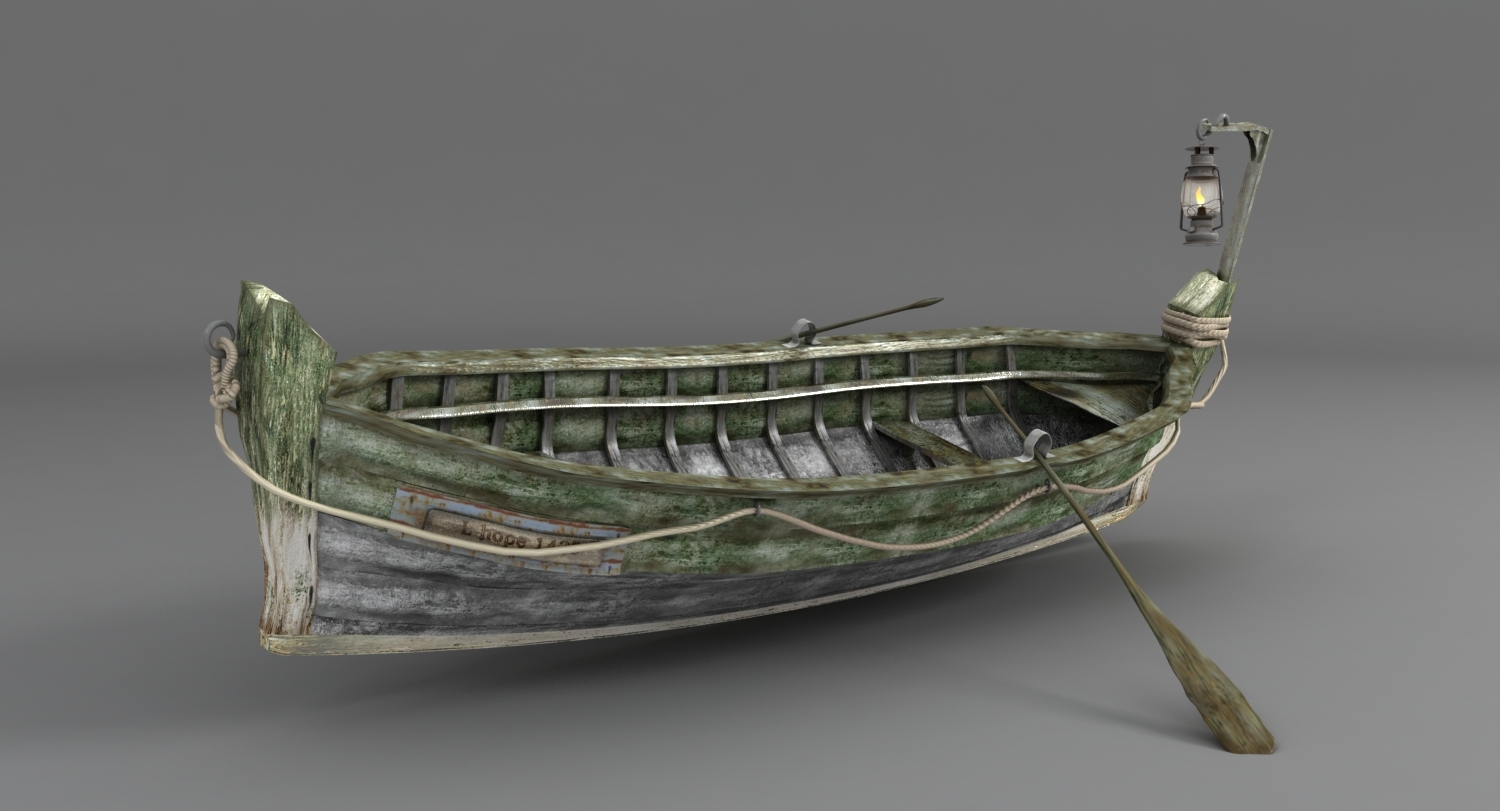 small boat 3d model