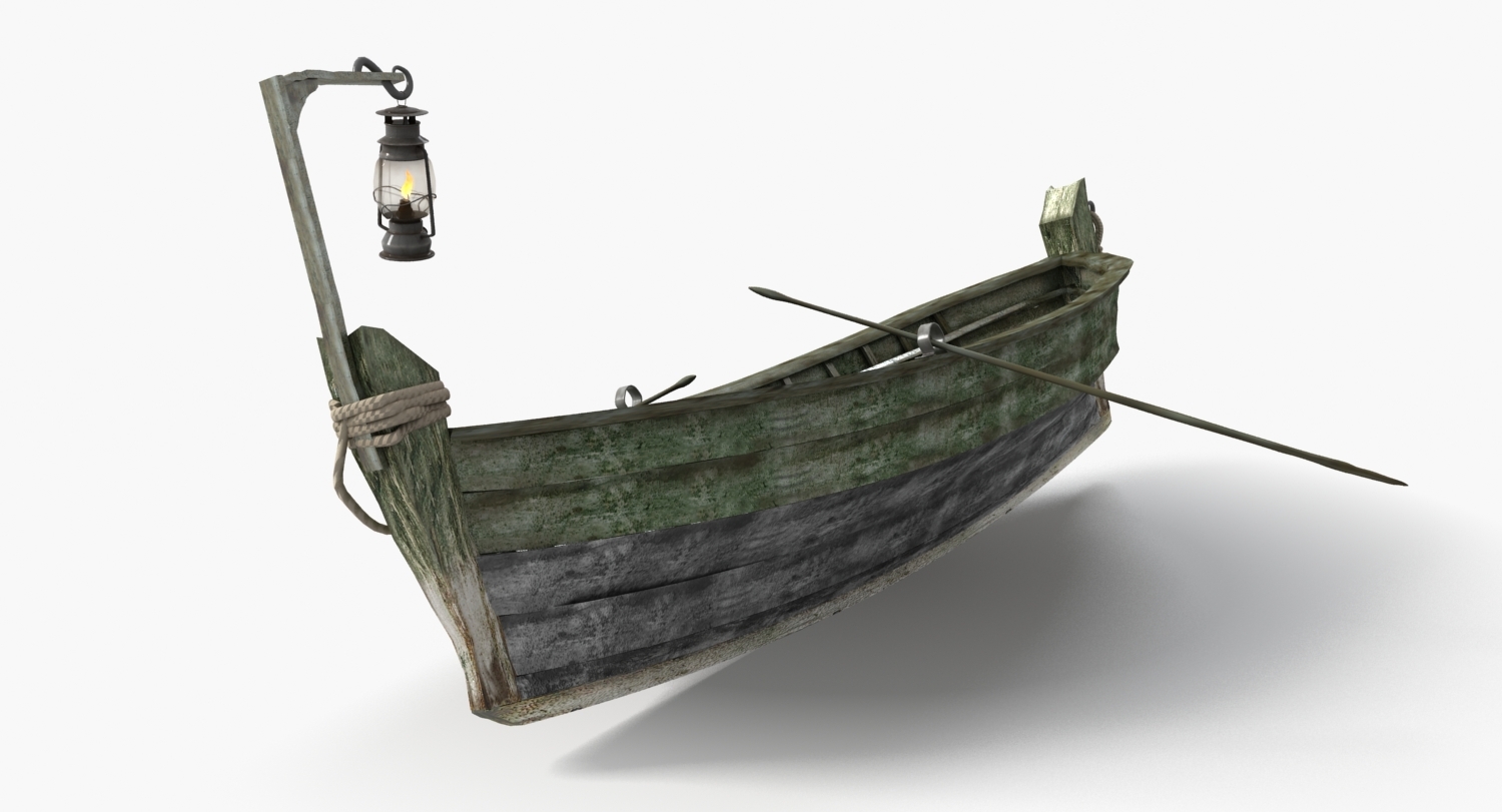 small boat 3d model