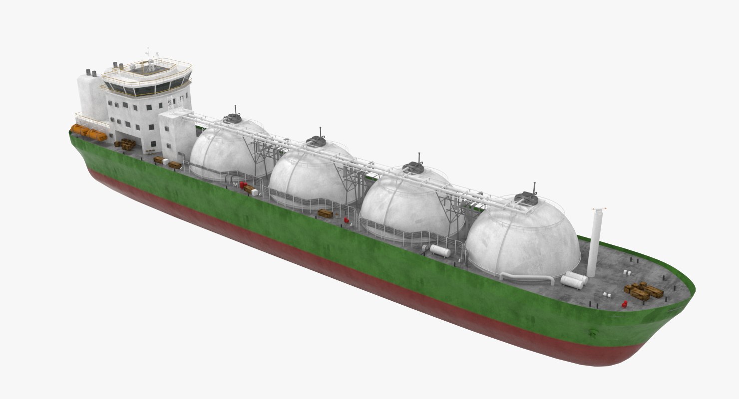 lng carrier 3d model