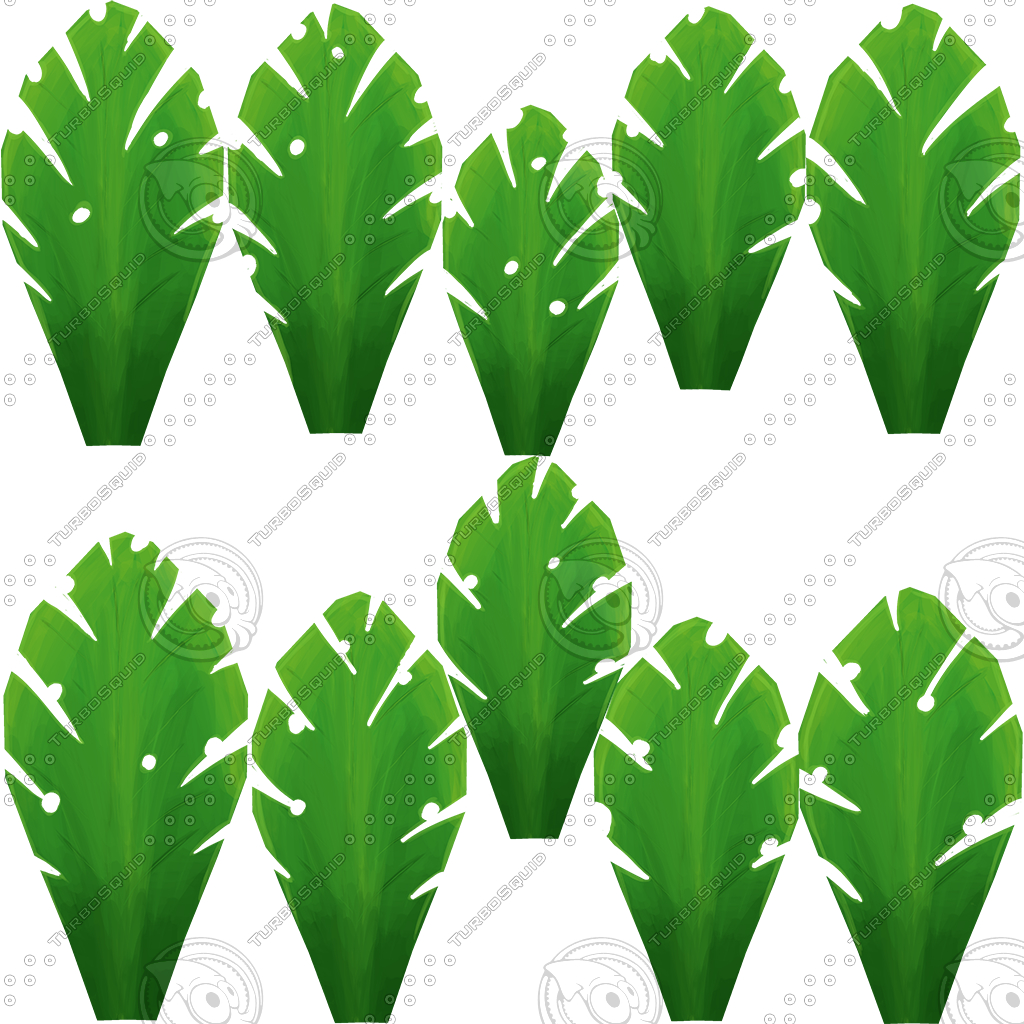 cartoon fern 3d model