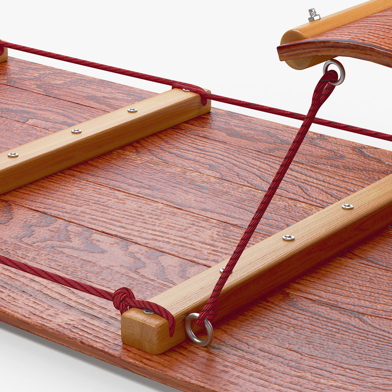 classic wood toboggan max