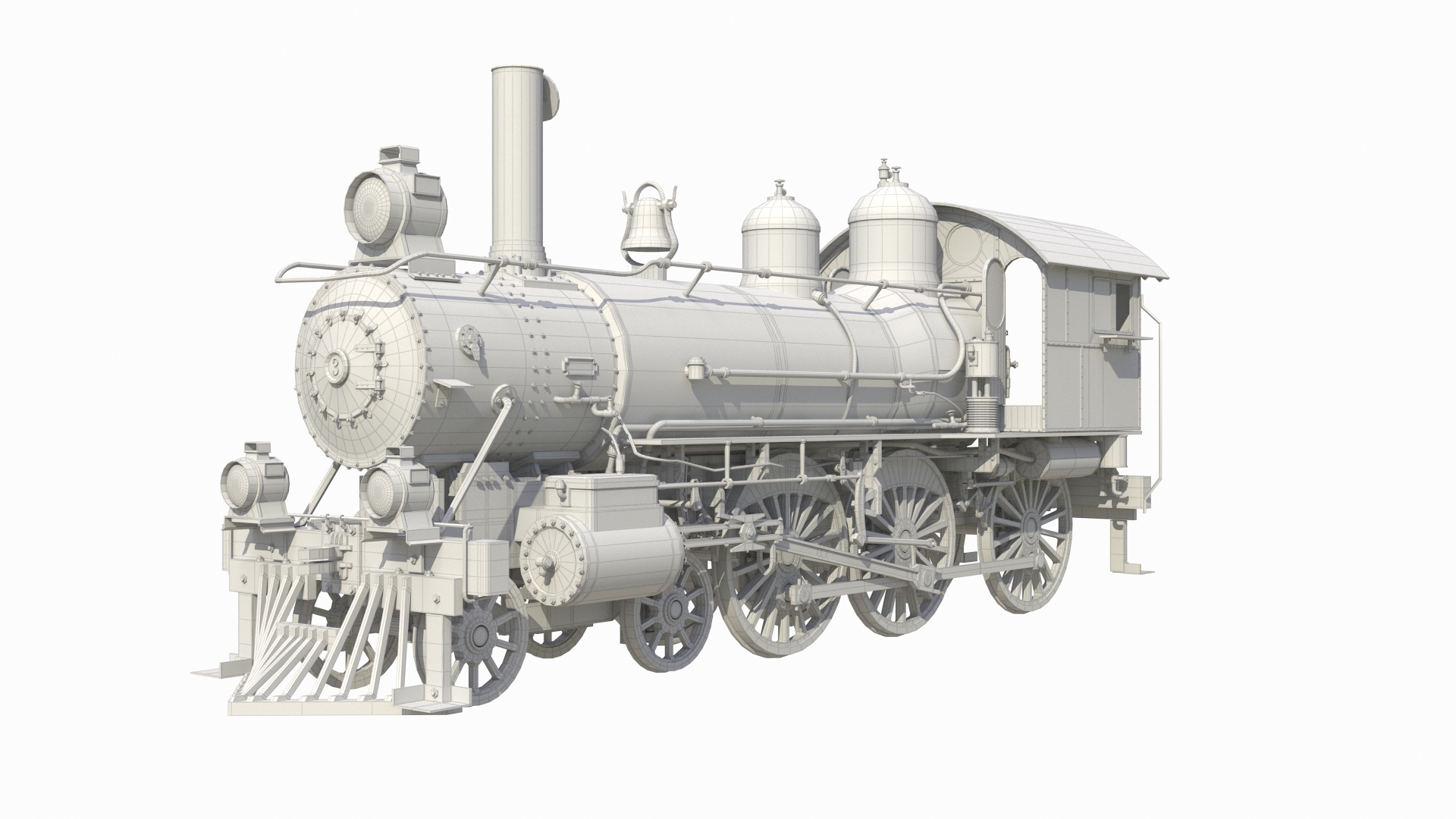 3d steam locomotive
