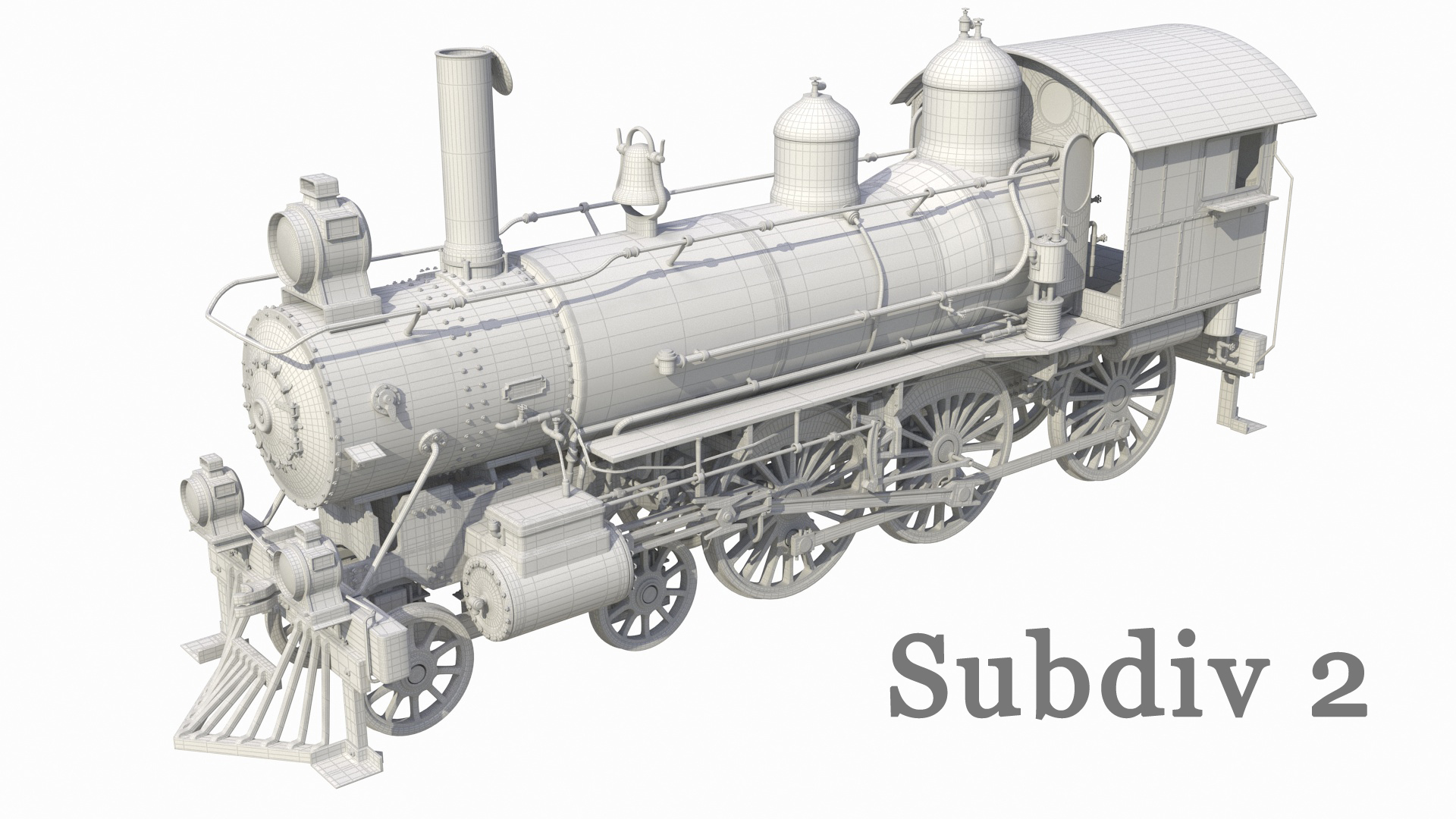 3d steam locomotive